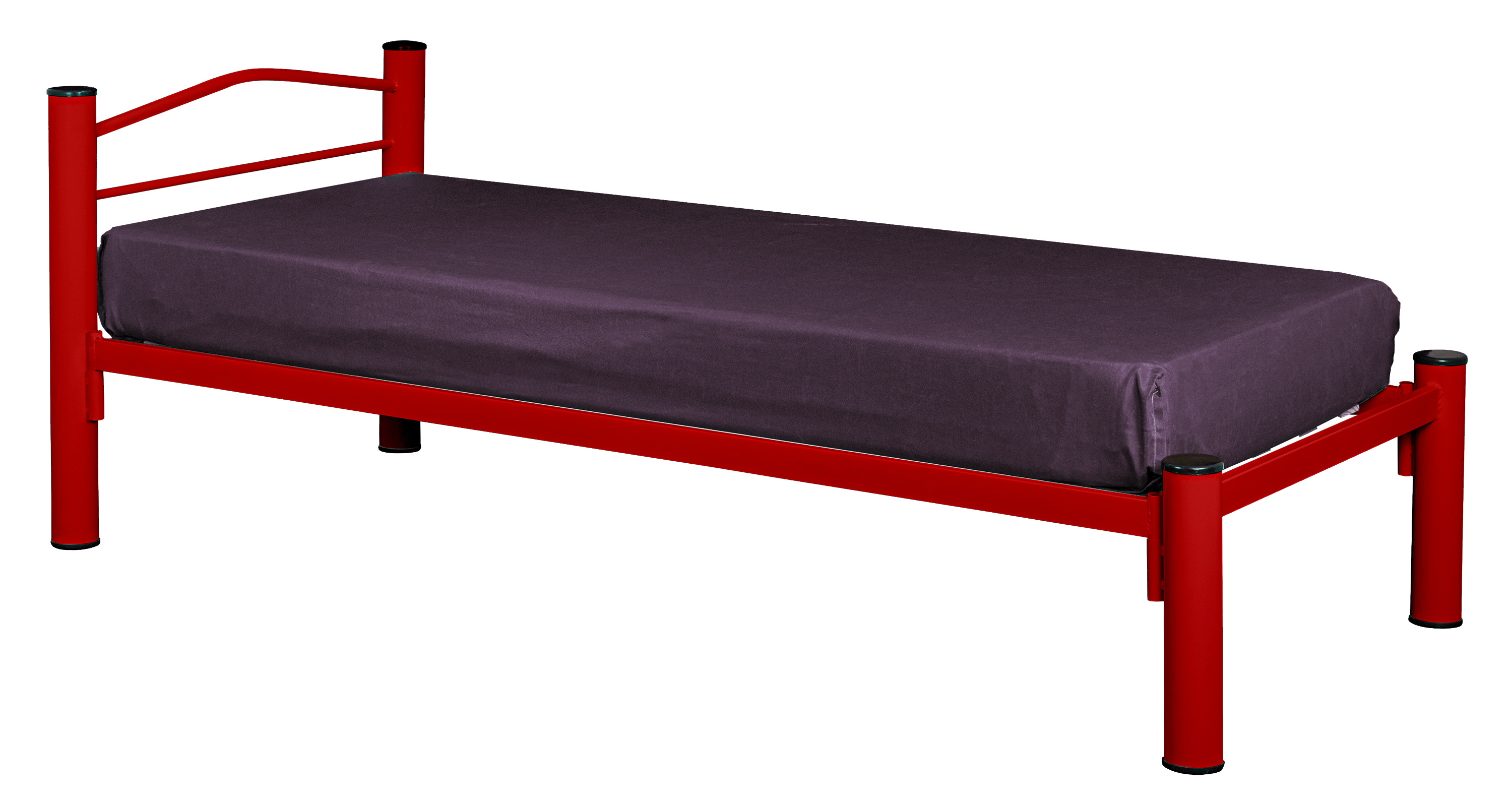 Cama de 1 Plaza AIMARETTI NEON Caño 3" Rojo - D'Ricco.com