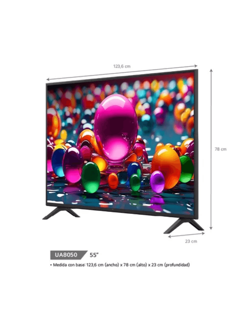 Tv LG 55" 55UA8050PSA Procesador Alpha 7 4K AI Gen8 - D'Ricco.com